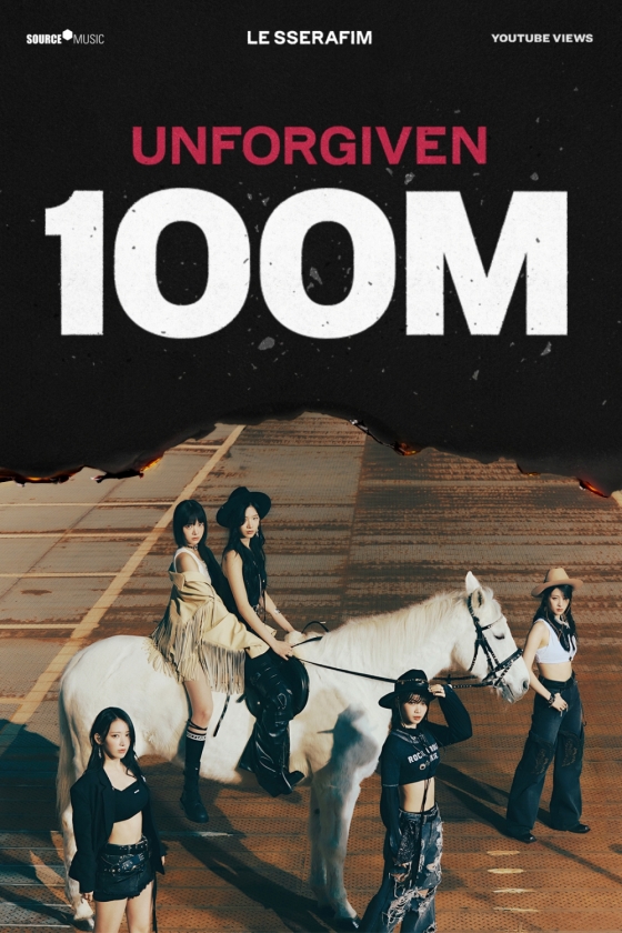 LE SSERAFIM's 'UNFORGIVEN Reach 100 million views