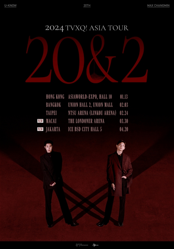 TVXQ, '20&2' Asia Tour Confirmed Additional Shows in Macau and Jakarta ...