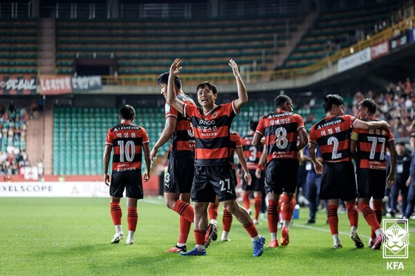 끝까지 ACL 출전 경쟁...포항, 코리아컵 우승해도 ACLE 못 갈 수 있다
