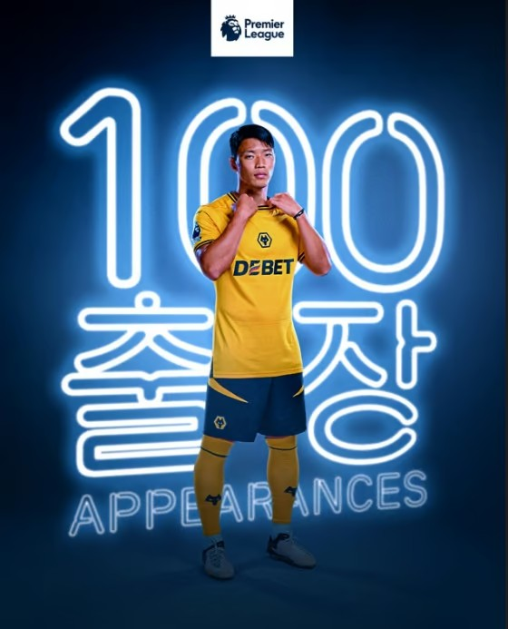 EPL 역대 코리안리거 15명→5명만 해냈다! 황희찬, EPL 100경기 출전